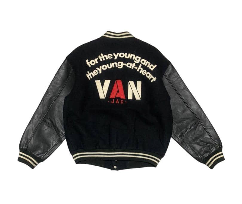 Streetwear × Varsity Jacket × Vintage Vintage Van Jac Baseball Wool ...
