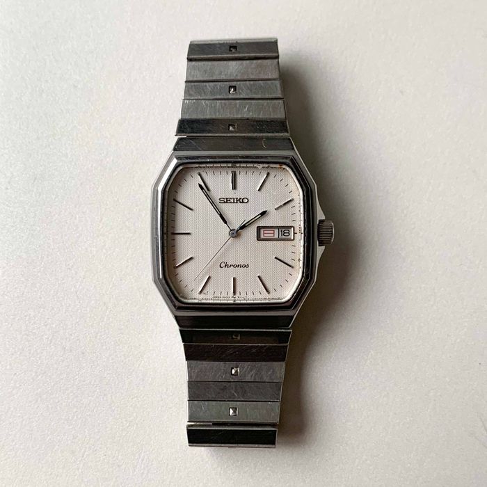 Vintage Vintage Old Seiko Chronos Square Quartz Watch | Grailed