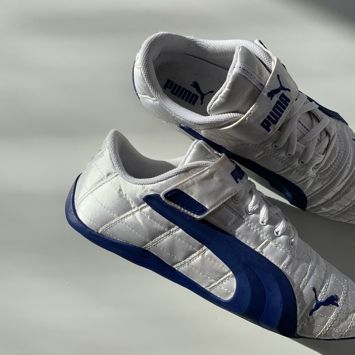 Puma × Vintage 2000’s Puma Race Velcro Strap Sneakers | Grailed