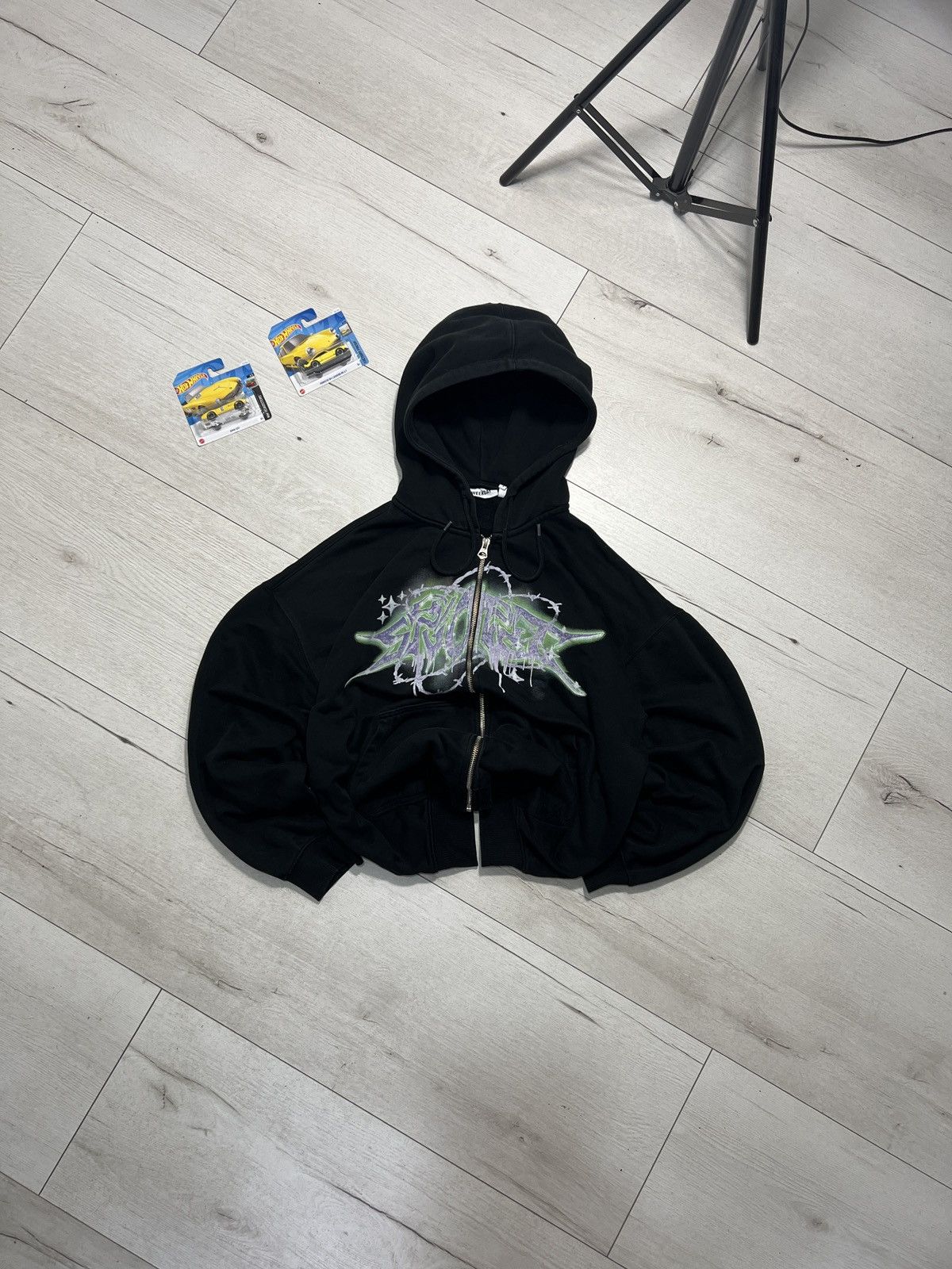 Japanese Brand × Swag × Weekday Drippy Zip Up Hoodie Graphiti Slang ...
