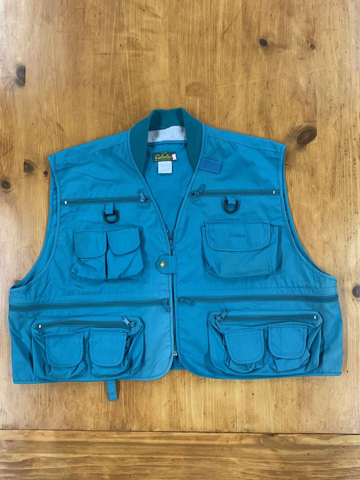 Cabelas × Vintage Vintage Cabelas Teal Fishing Vest | Grailed