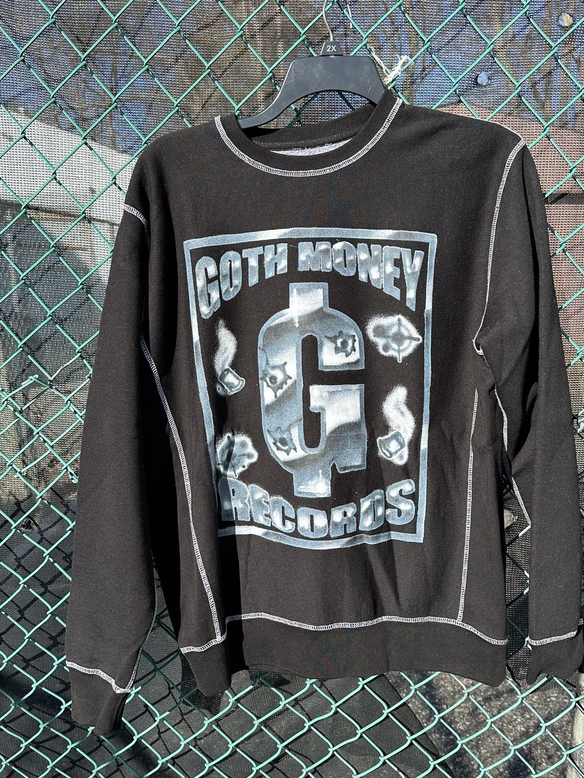 Goth Money × S4LEM × Vintage Goth Money Records Bullets Crewneck | Grailed