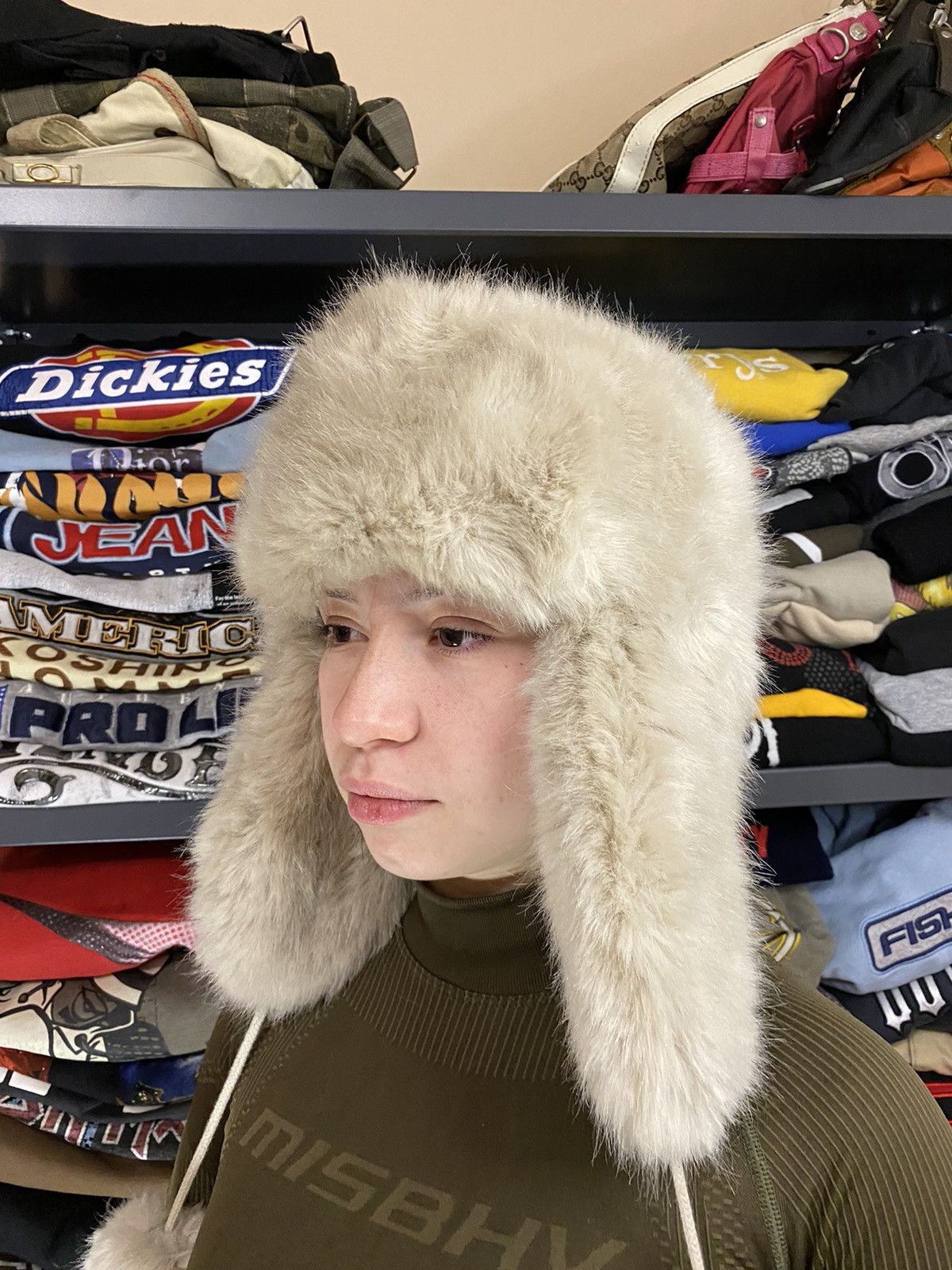 Hysteric Glamour Vintage Mohair Fuzzy Hat Ushanka Y2K Rare | Grailed