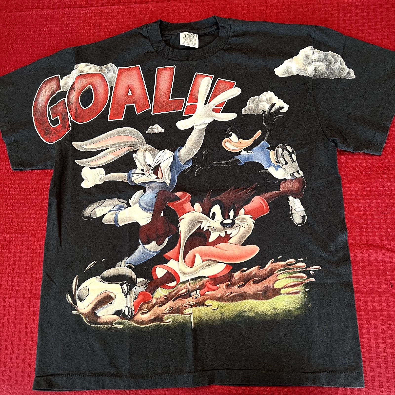 Other Looney Tunes soccer bugs taz daffy modern 90s style shirt | Grailed