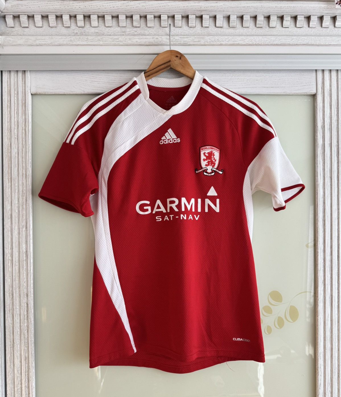 Adidas × Vintage Middlesbrough 2009-2010 Home Soccer Jersey Football ...