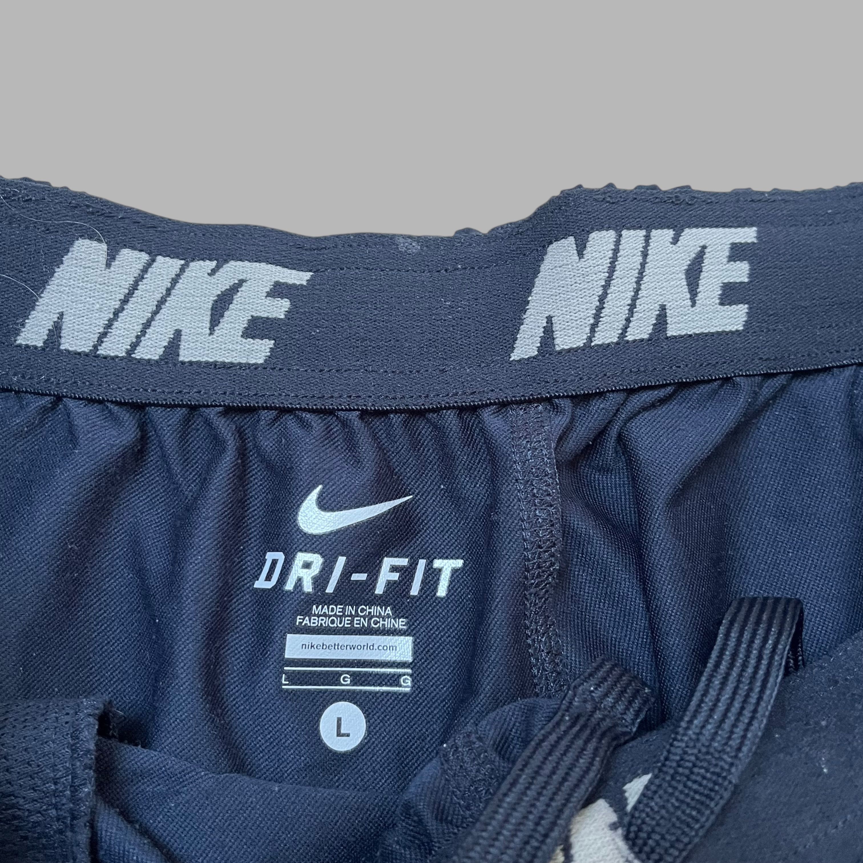 Nike Nike Dri-FIT Navy Track Pants Zip Cuffs Adjustable Hem | Grailed