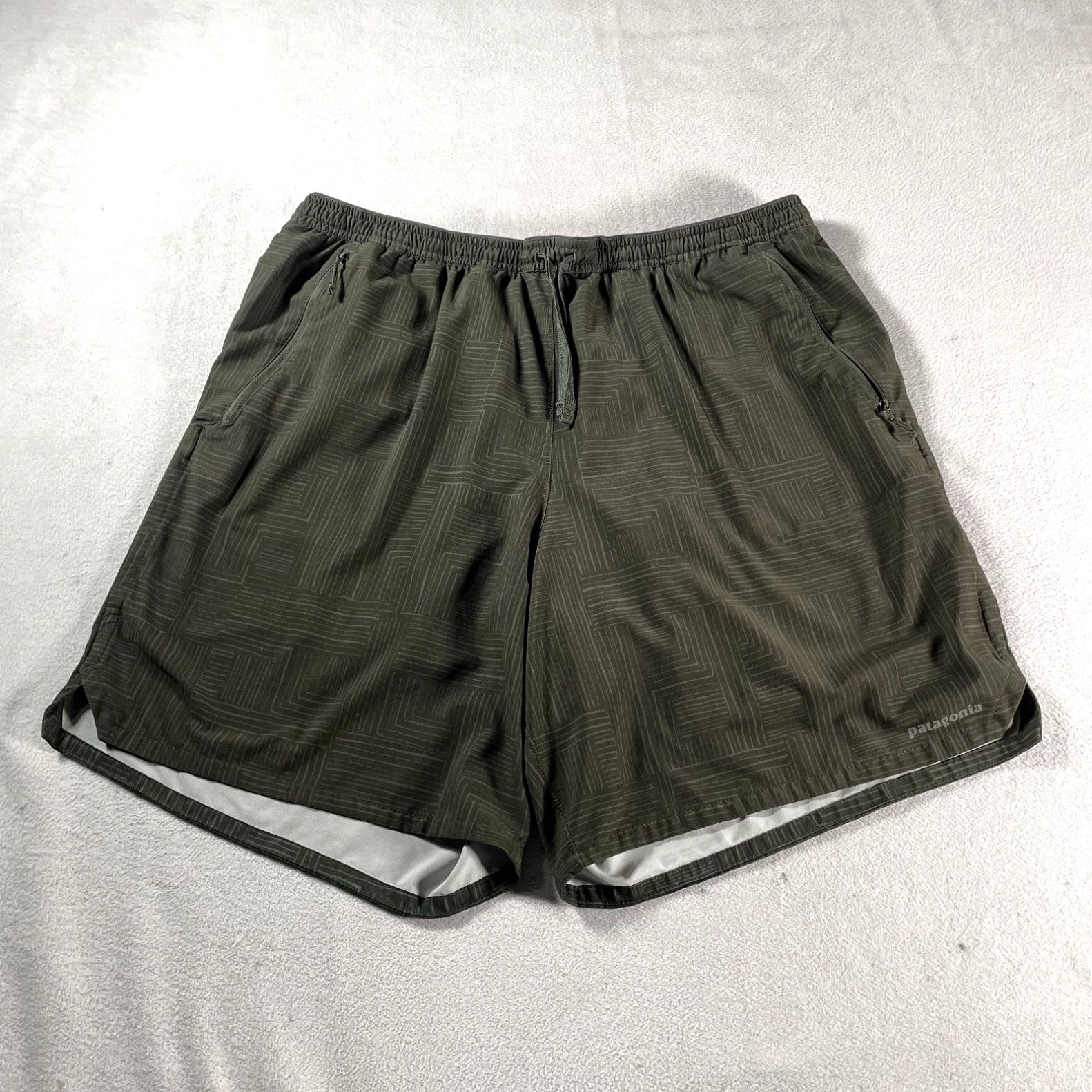 Patagonia Patagonia Shorts Mens Extra Large Green Gym Mens Mesh Lined ...