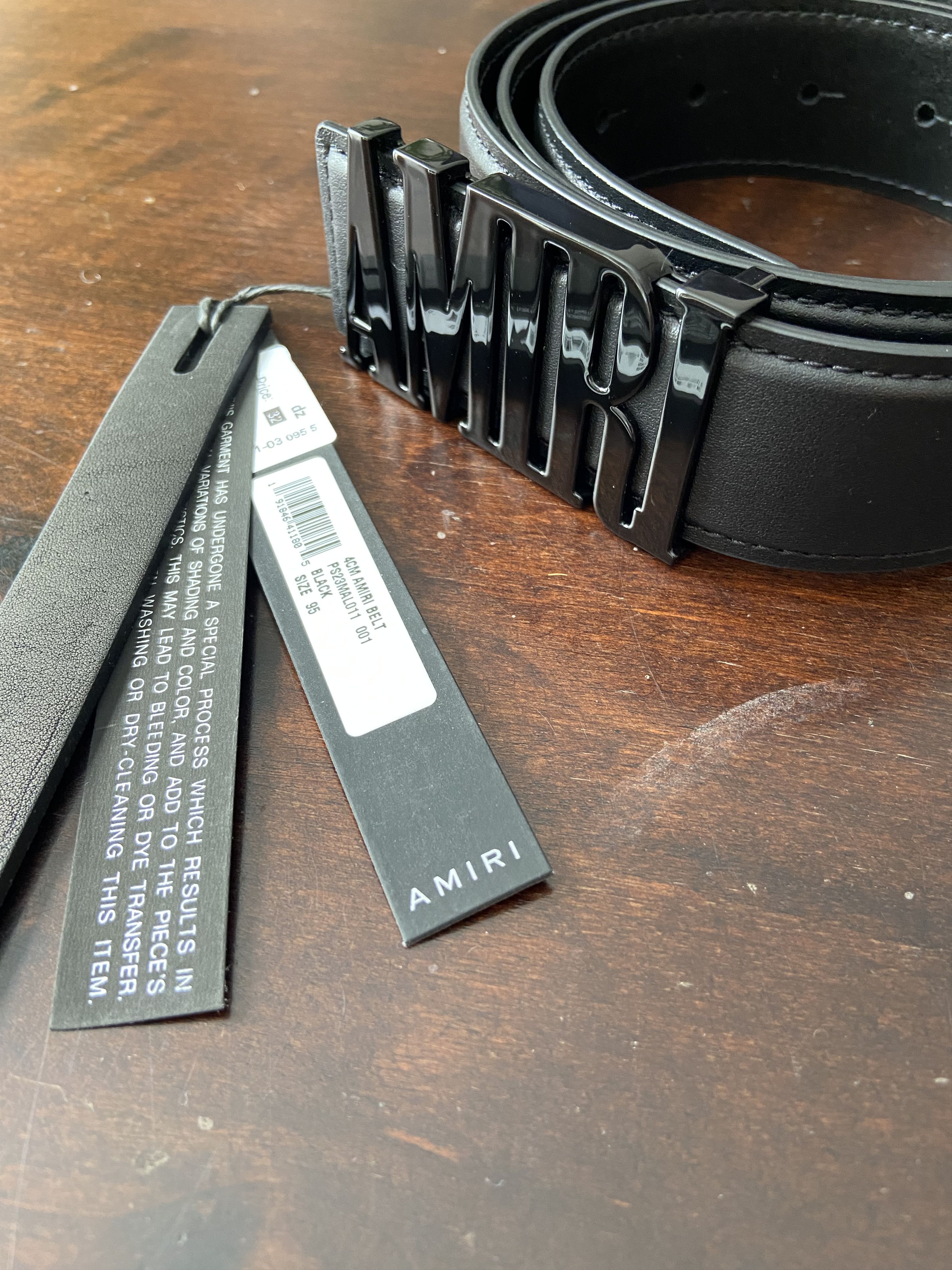 Amiri AMIRI Men's Leather Logo Belt SS23 | Grailed