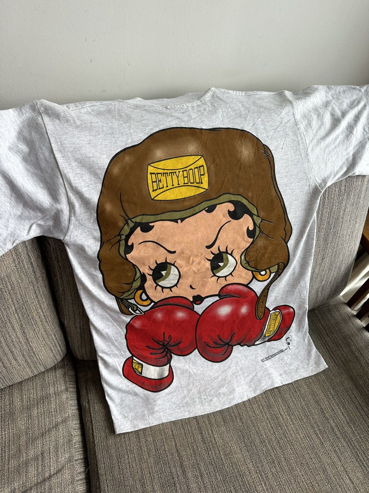 Vintage Vintage 90’s Betty Boop Kick Boxing Big Print cartoon USA | Grailed