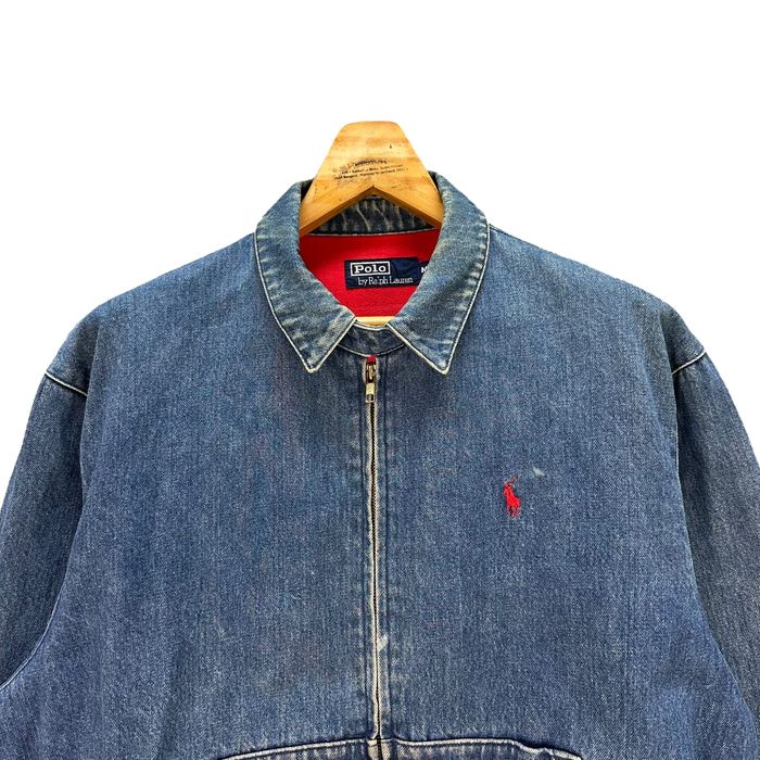 Polo Ralph Lauren 90's POLO RALPH LAUREN RED LINED DENIM JACKET #8879-033 | Grailed