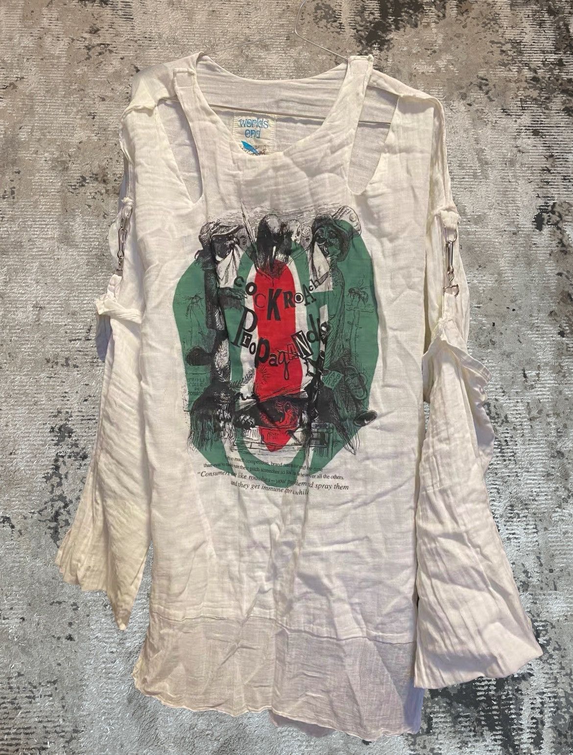 Seditionaries Vivienne Westwood Seditionaries Cockroach Propaganda Muslin | Grailed