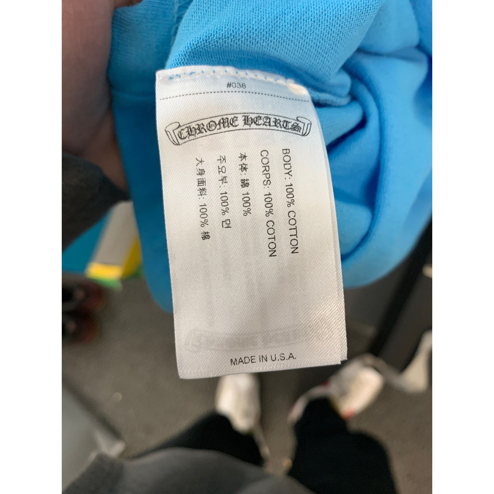 Chrome Hearts Matty Boy Brain New Long Sleeve Tee Blue XXL Chrome Hearts Matty Boy Brain New Long Sleeve Tee Blue XXL