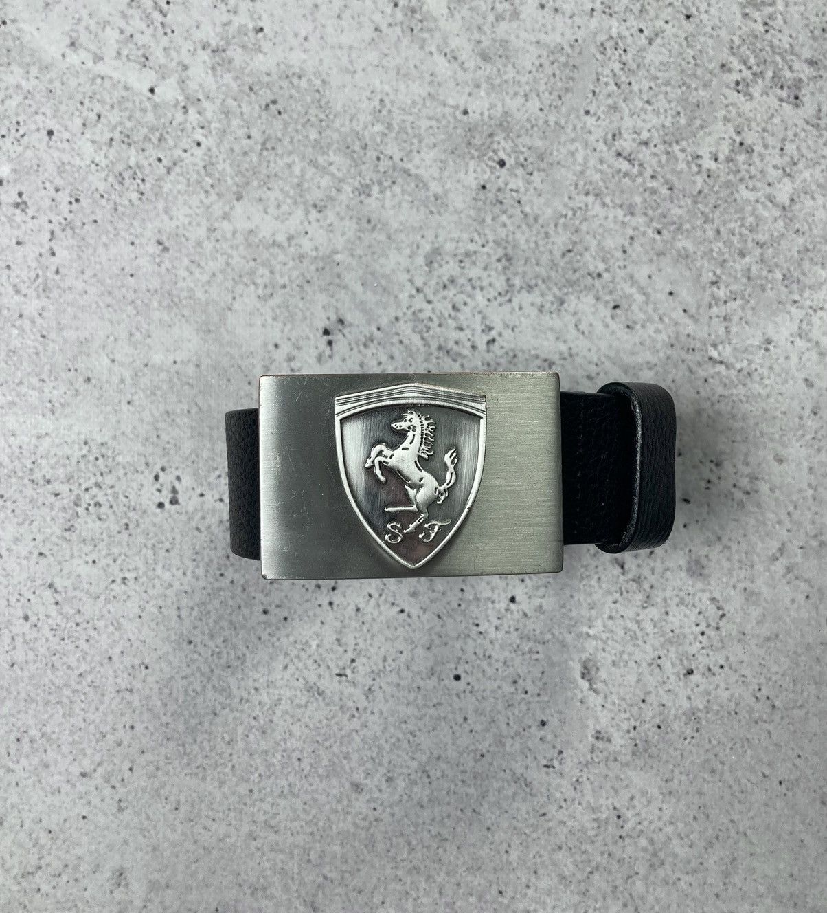 Vintage Puma Ferrari vintage leather belt | Grailed