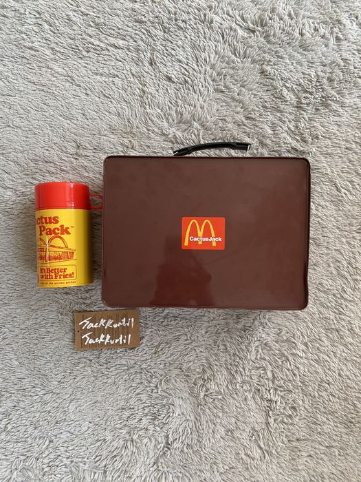 Travis Scott Cactus Jack mcdonald’s vintage lunch box + thermos | Grailed