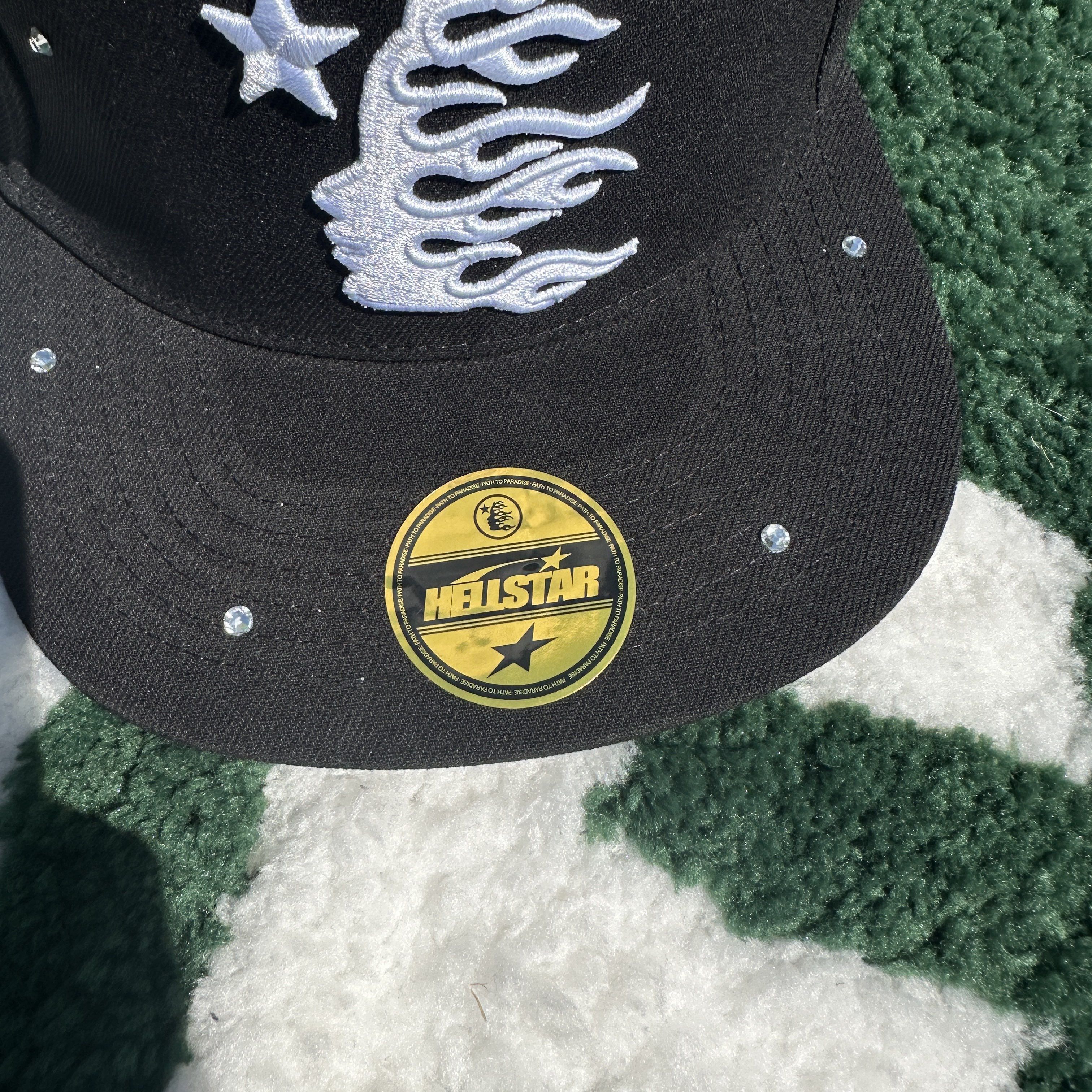 Streetwear Hellstar Starry Night Fitted Hat Black | Grailed