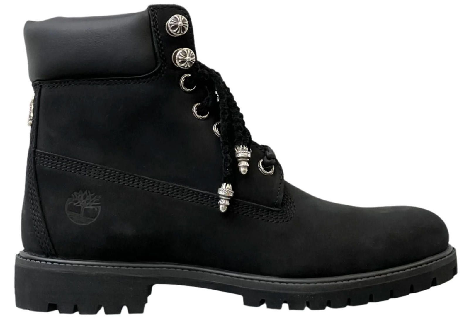 Chrome Hearts Chrome Hearts Timberland Boots With Silver Hardware Black ...