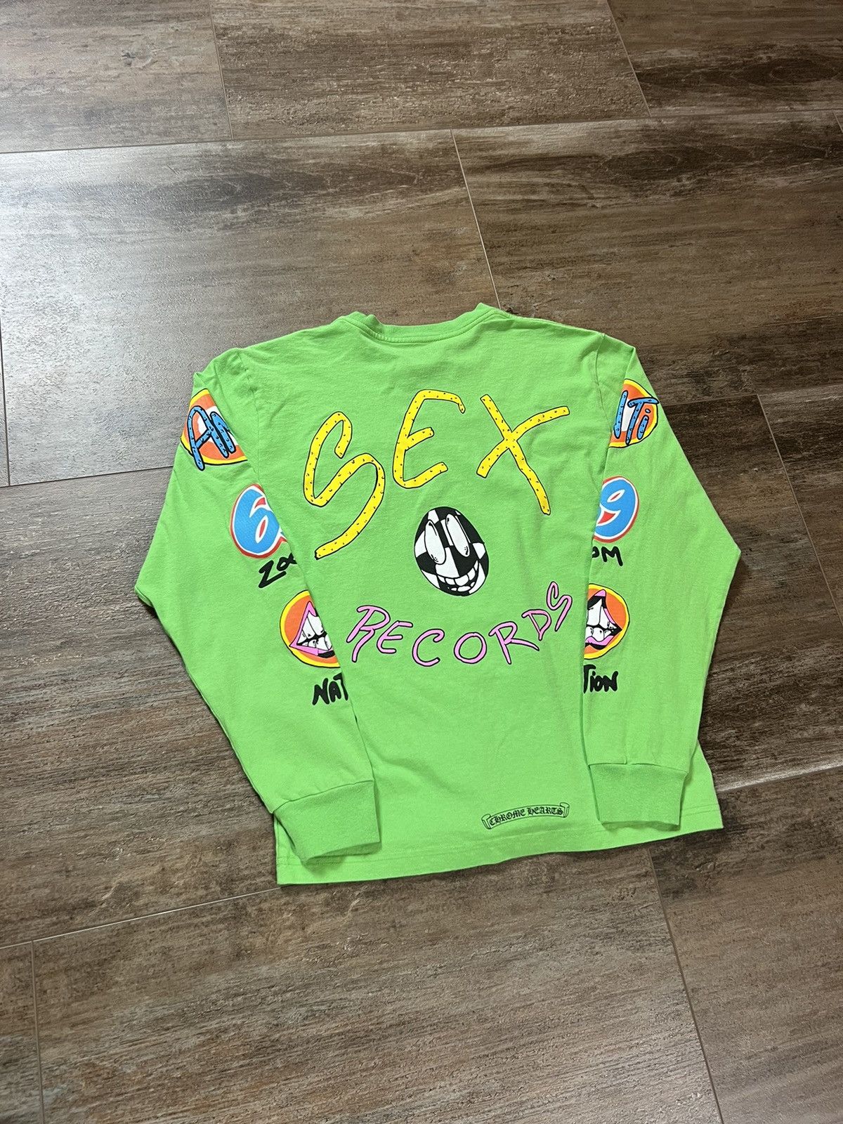 Chrome Hearts Sex Records Chrome Hearts Matty Boy Longsleeve Green | Grailed