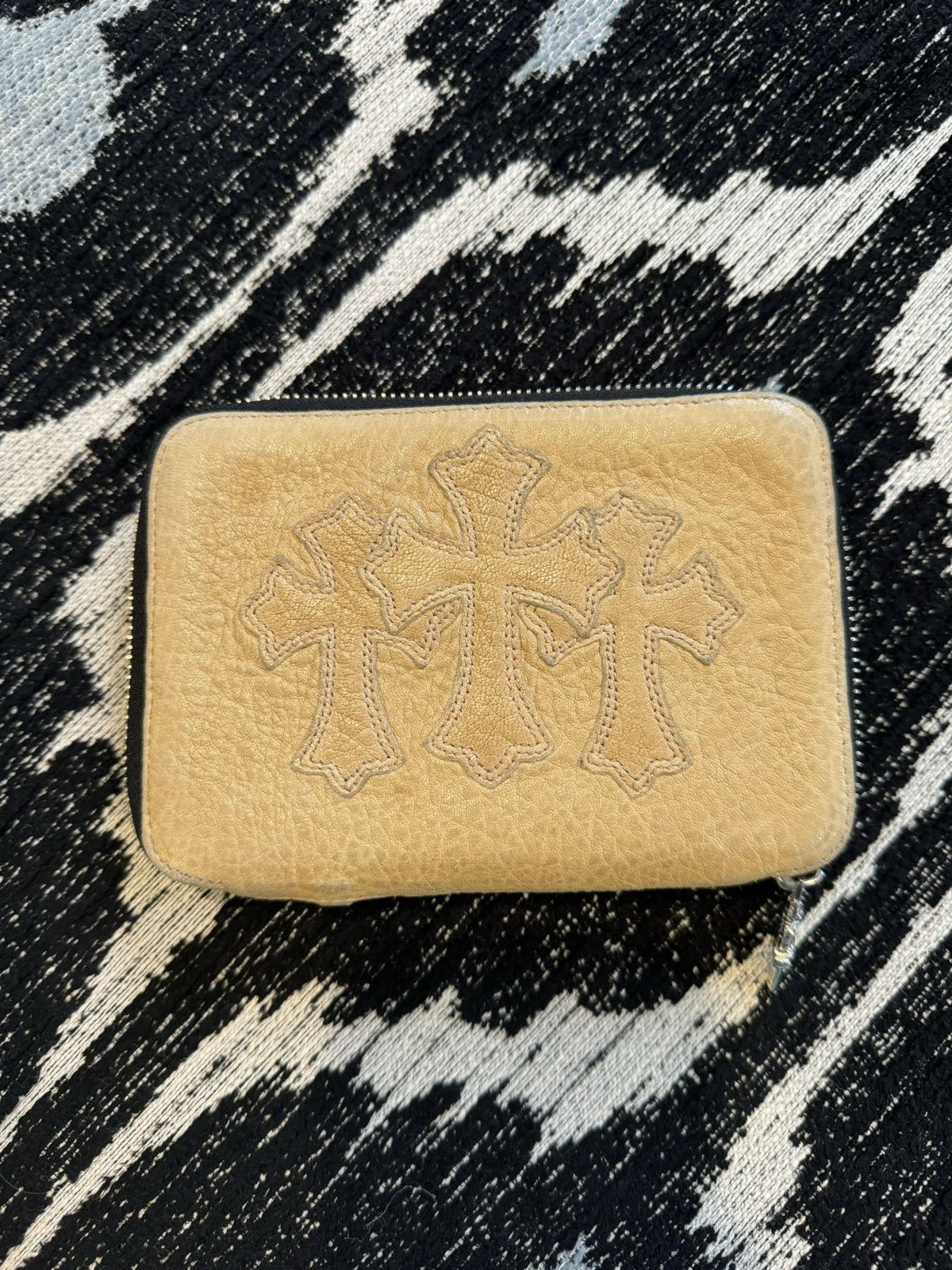 Chrome Hearts Chrome Hearts Baby Bank Robber Triple Cross Patch Wallet ...