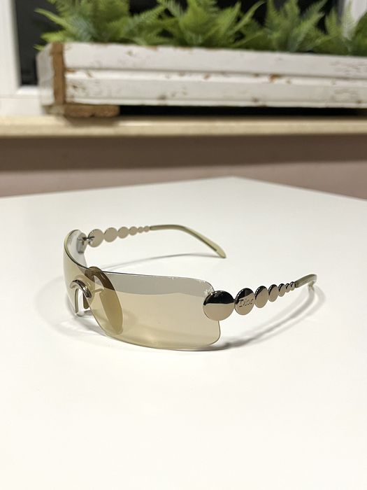 Dior ★2000S ICONIC DIOR RUTHENIUM SLIM RIMLESS SUNGLASSES Y2K★ | Grailed