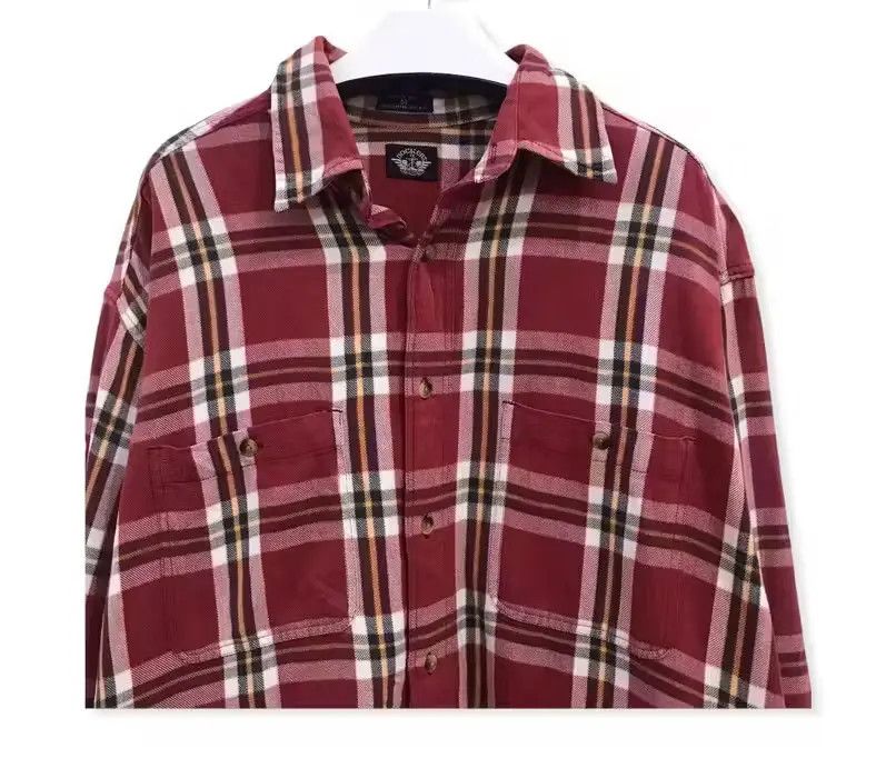 Dockers × Flannel Vintage Dockers Plaid Tartan Flannel Shirt | Grailed