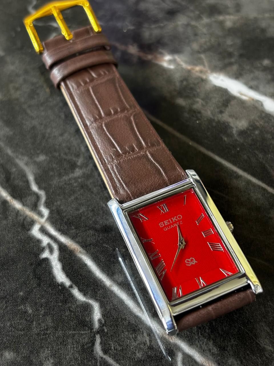 Seiko Seiko Rare Tank Quartz -Leather Strap Wrist Watch | Grailed