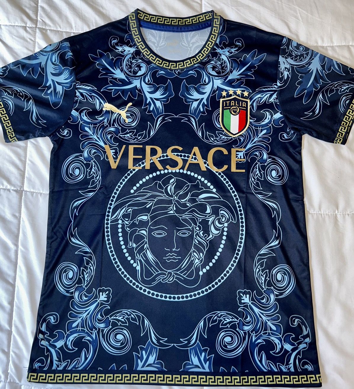 Puma × Versace VERSACE X ITALY LIMITED EDITION JERSEY | Grailed