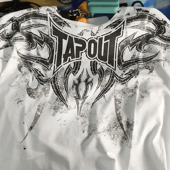 Affliction Rare Tapout Wings Cross Tee Y2K Affliction Style | Grailed