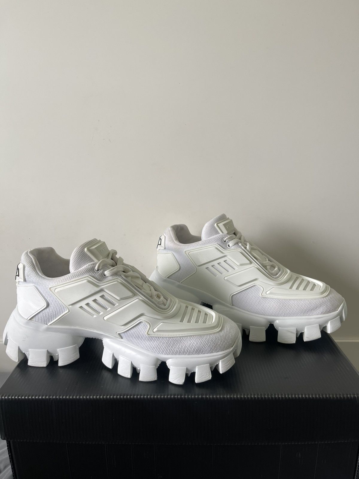 Prada White Prada Cloudbust Thunder Sneakers | Grailed