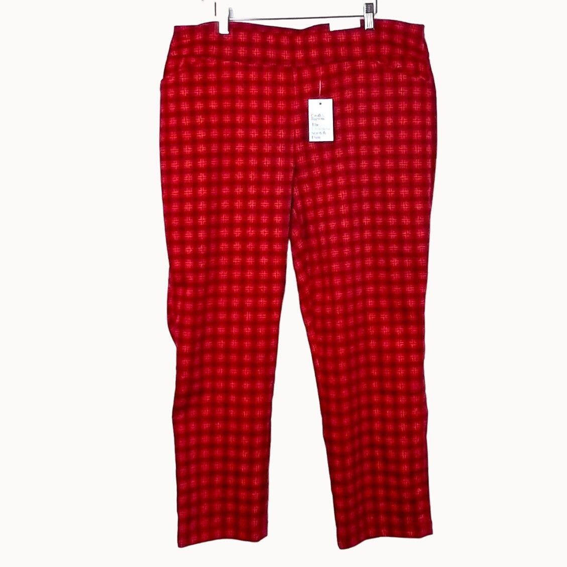 Croft & Barrow Croft & Barrow Red Plaid Effortless Stretch Pants 18 ...