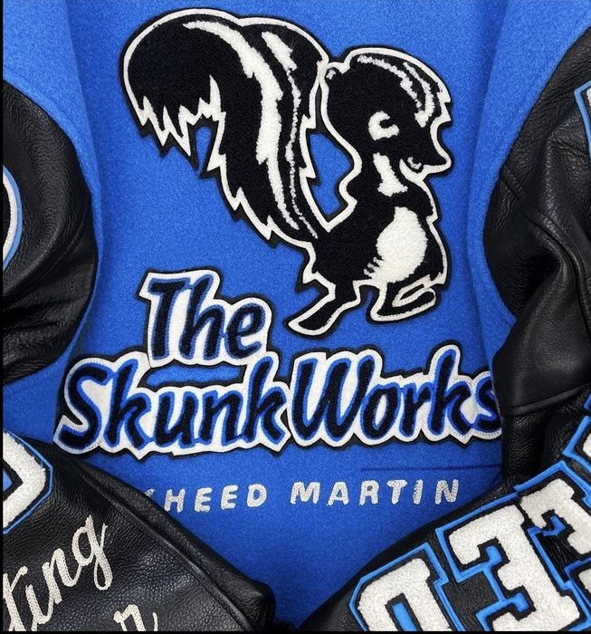 Whitesville Whitesville Skunks Works Lockheed Martin Varsity Jacket ...