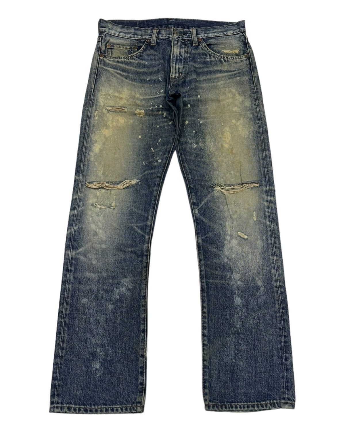 Distressed Denim × Japanese Brand × Undercover RARE🔥DISTRESSED DENIM ...