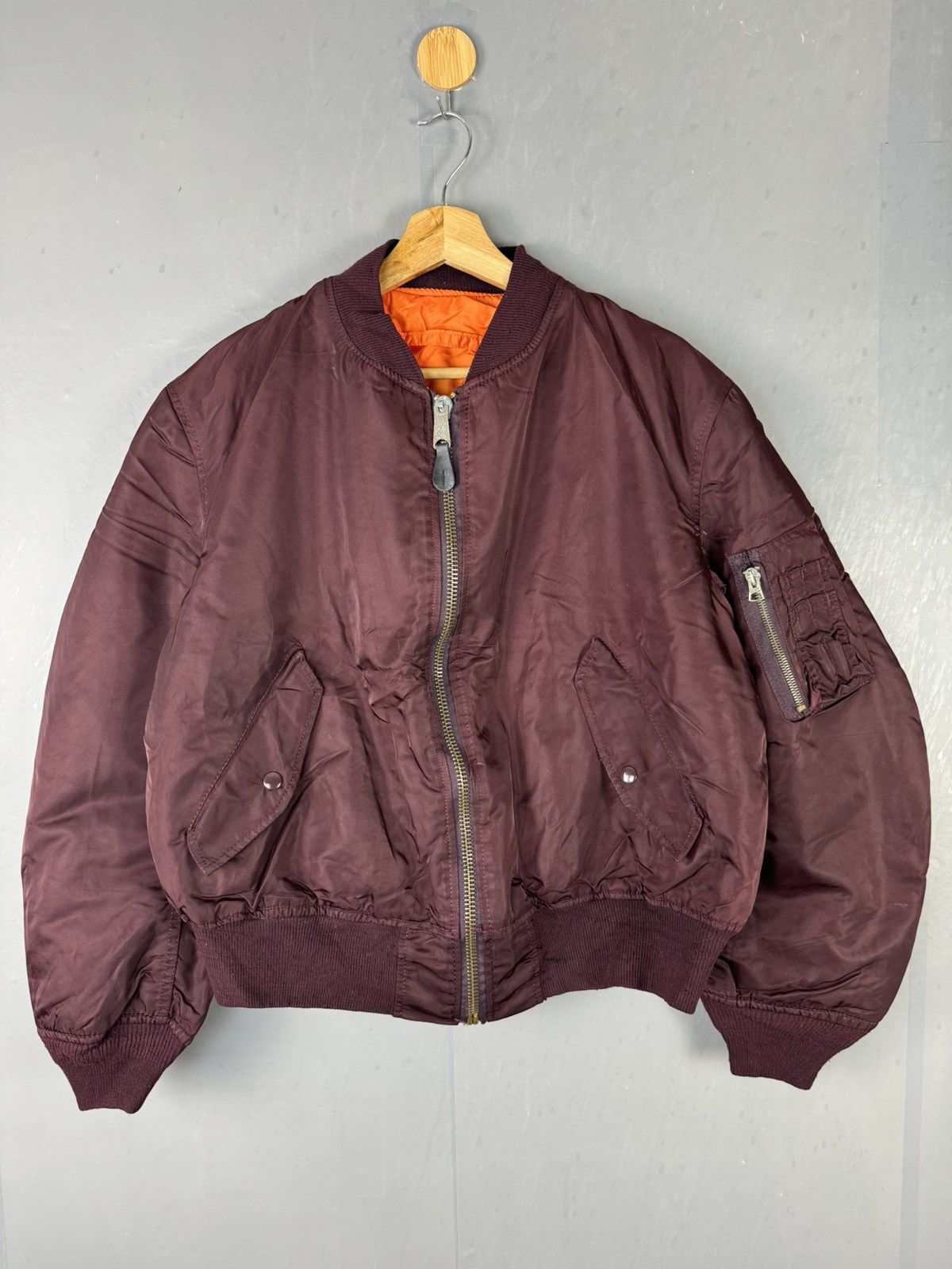 Vintage VINTAGE ALPHA INDUSTRIES USAF MILITARY STYLE BOMBER JACKET | Grailed