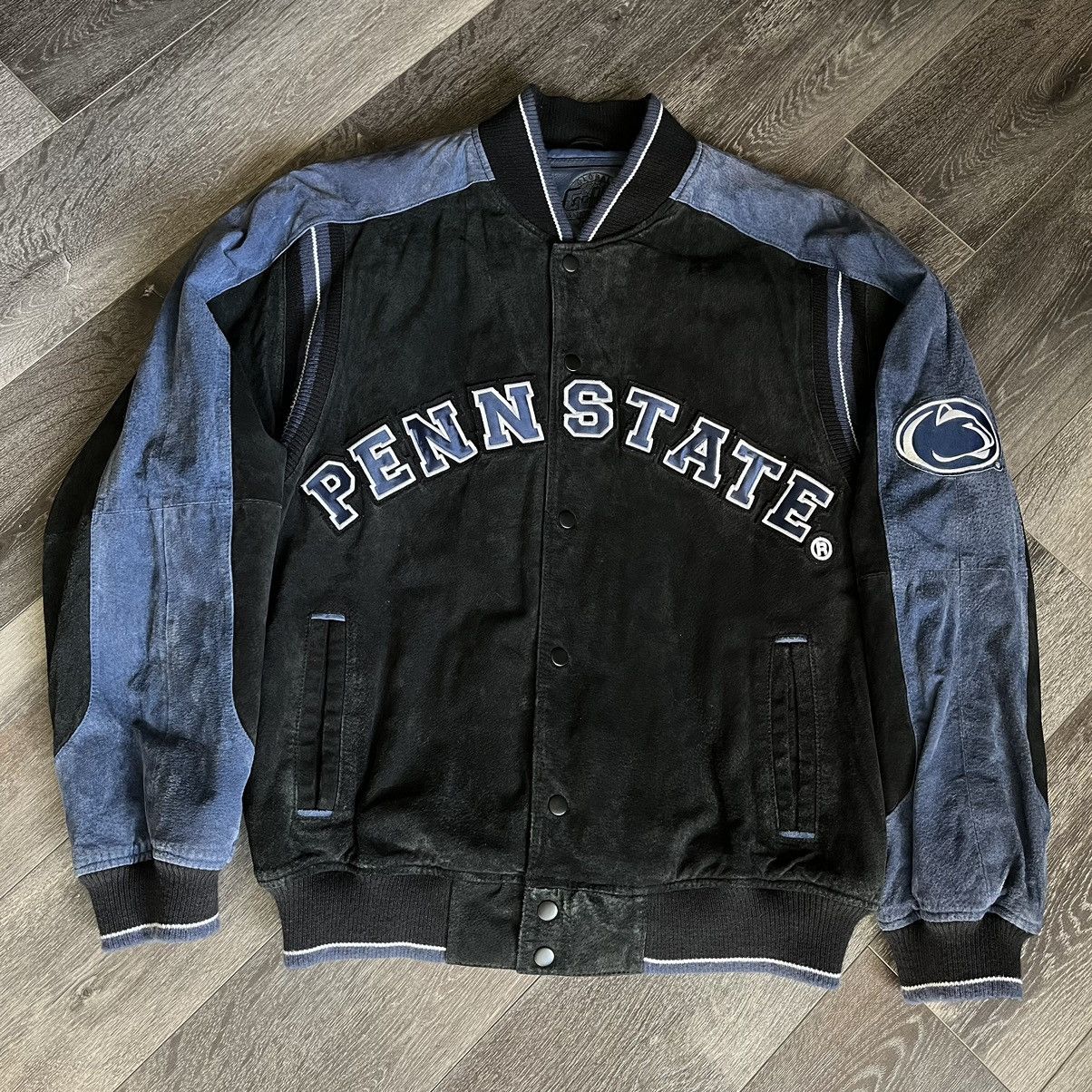 Vintage Vintage Penn State Nittany Lions Leather Bomber Logo Jacket ...