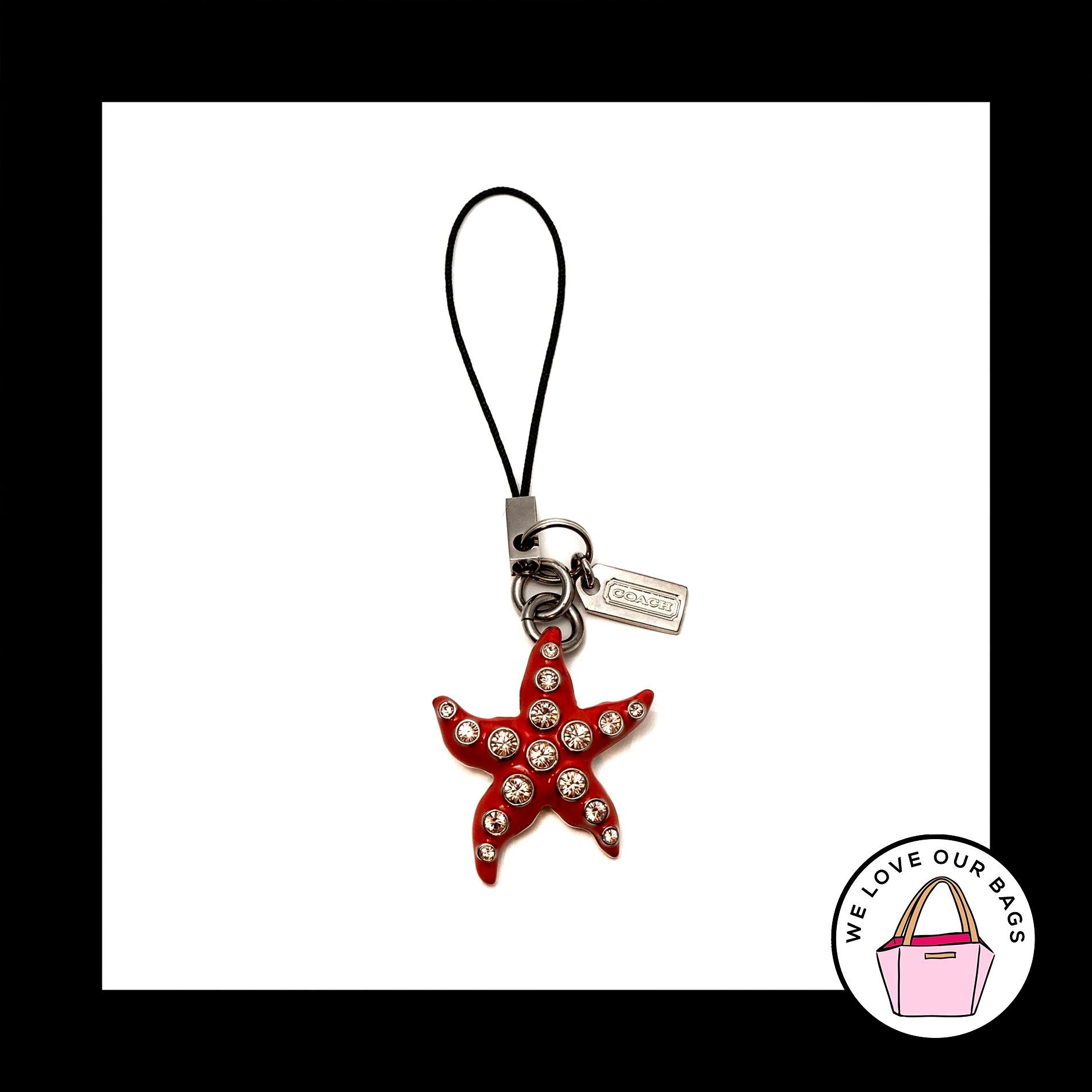 Coach NEW COACH Crystal STARFISH LANYARD Cell Phone Fob Bag Charm | Grailed