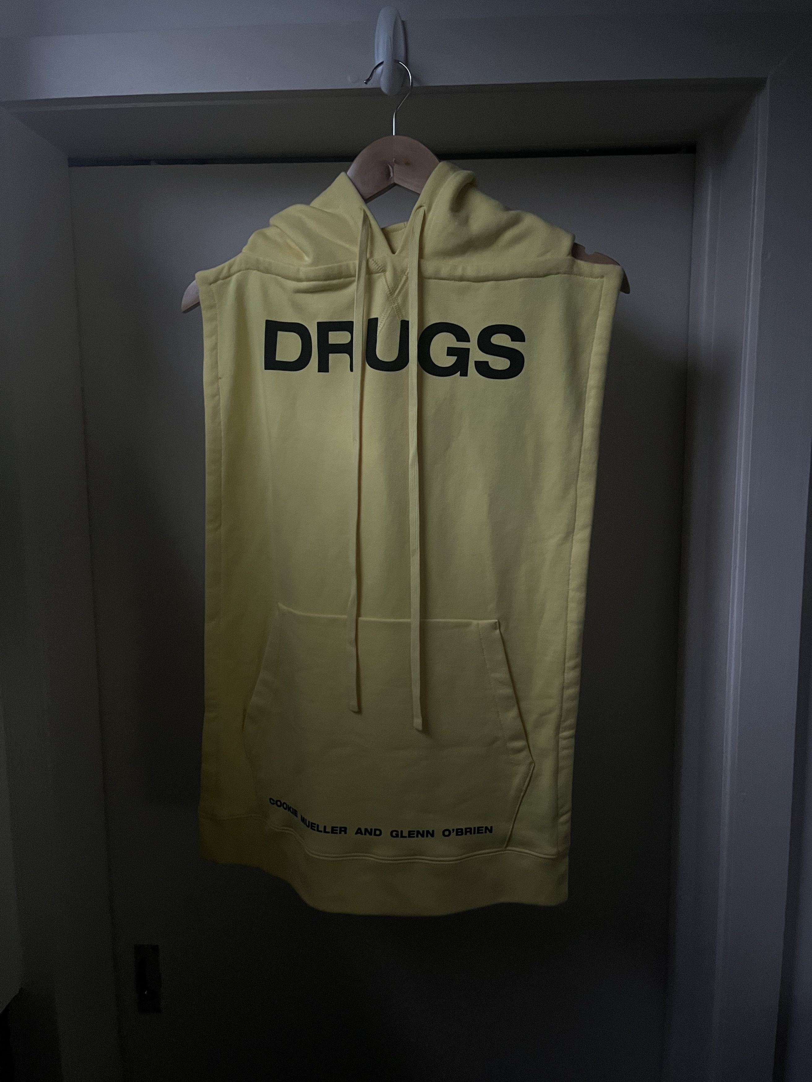 Raf Simons Raf Simons FW18/19 "DRUGS" Sleeveless Hoodie | Grailed