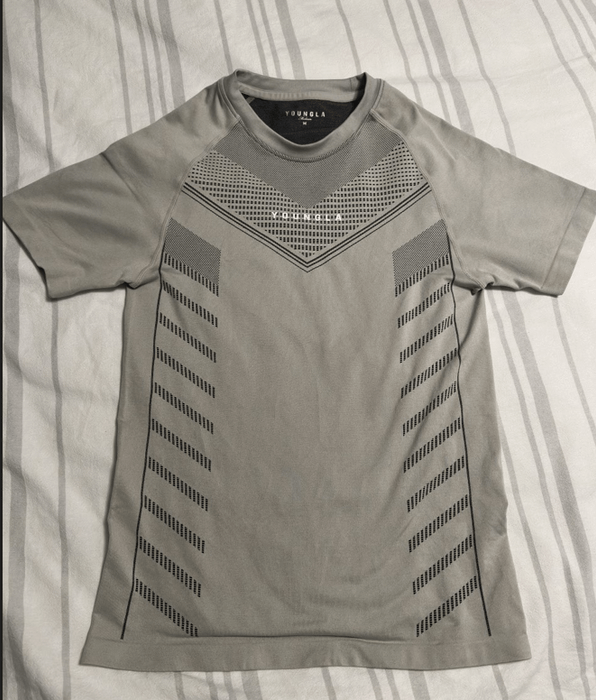 Gymshark YoungLA Superhero Compression Gray | Grailed