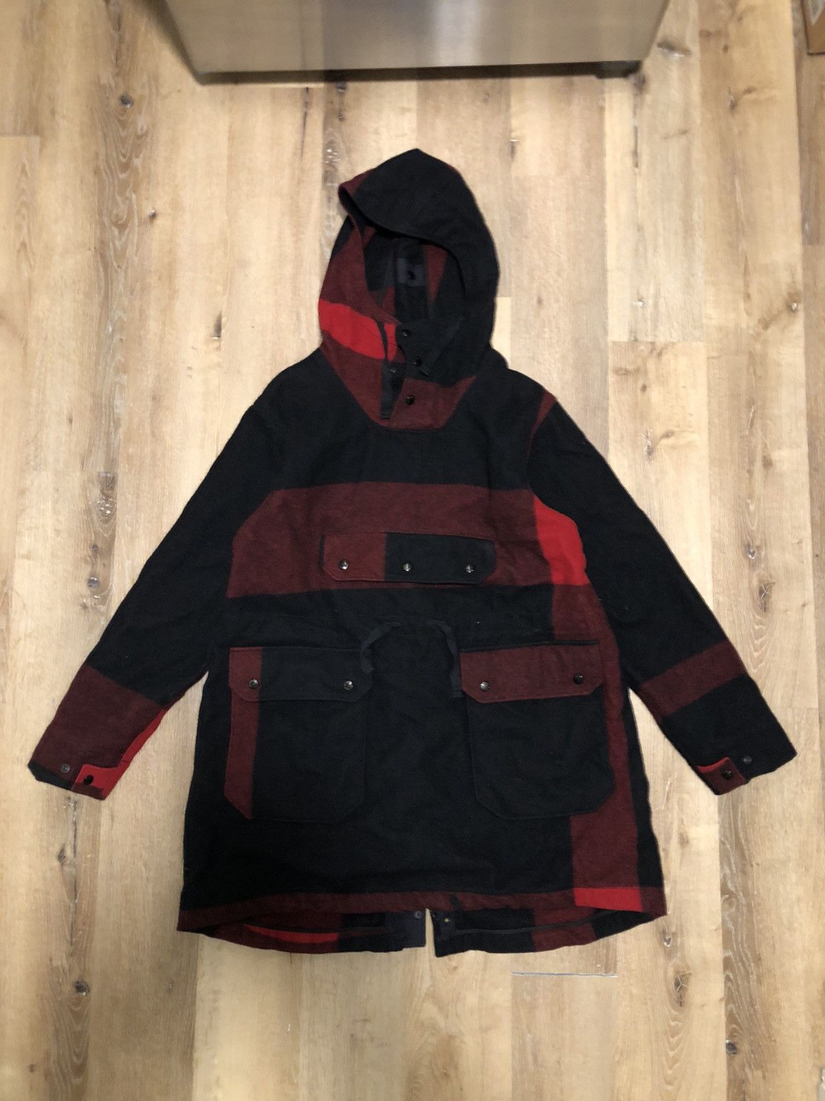 Engineered Garments Over Parka in Big Buffalo Plaid | Grailed