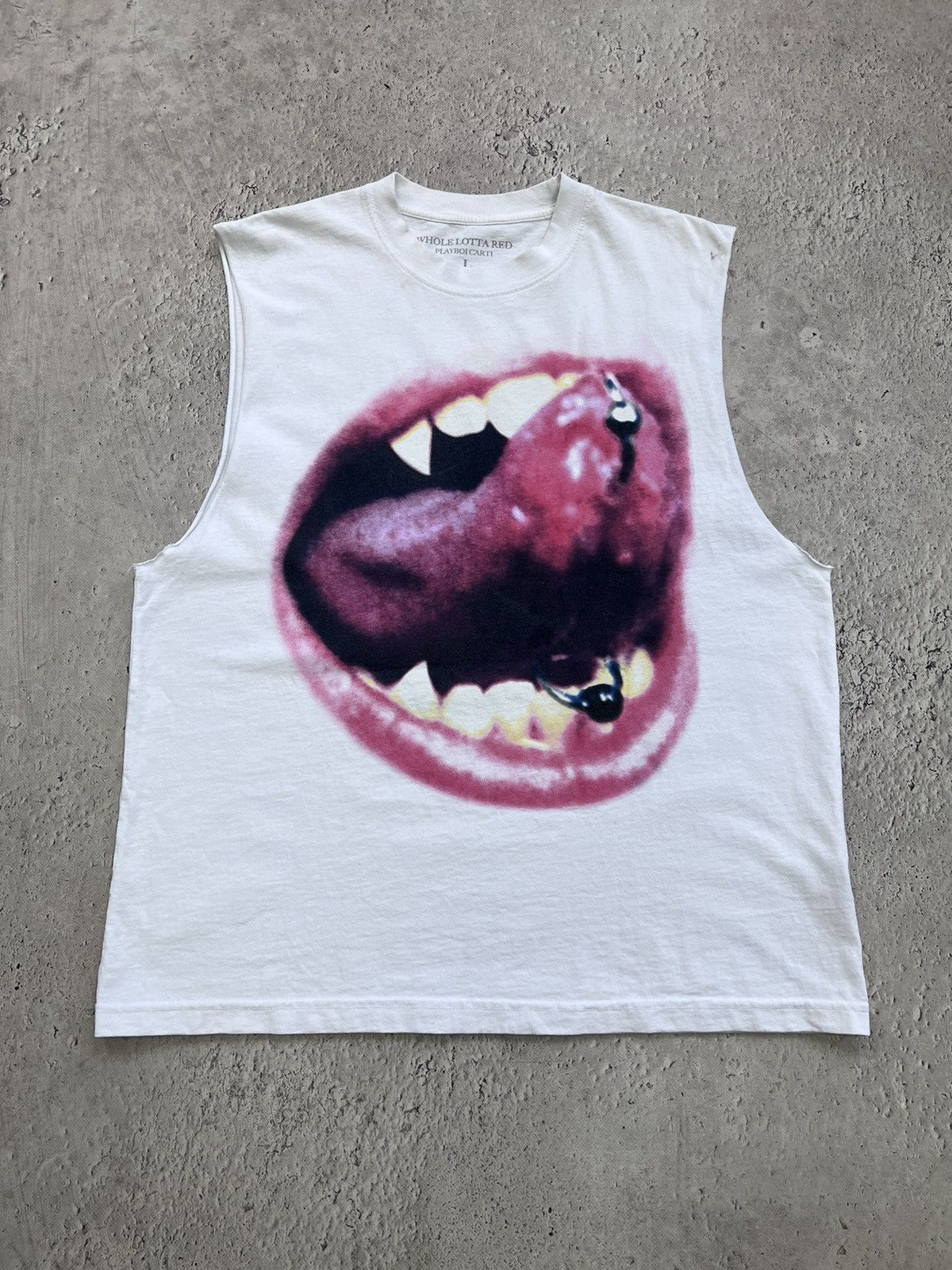 Rare Playboi Carti Whole Lotta Red WLR Vamp Sleeveless Tee | Grailed
