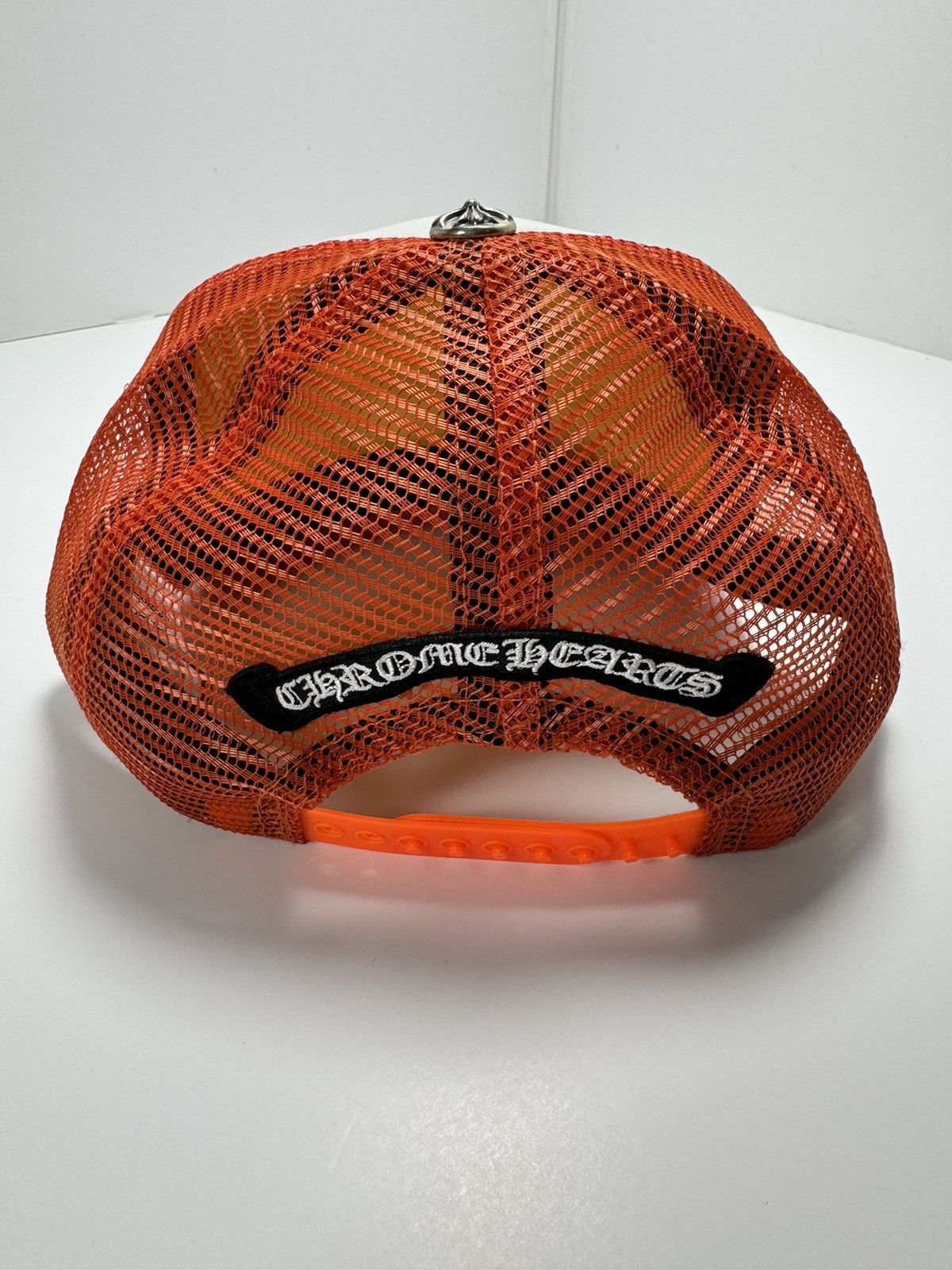 Chrome Hearts Chrome Hearts x Matty Boy Stay Fast Orange Trucker Hat ...
