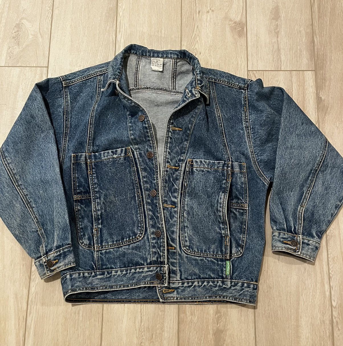 Vintage Vintage 1980’s Jordache Green Label Blue Denim Jean Jacket ...