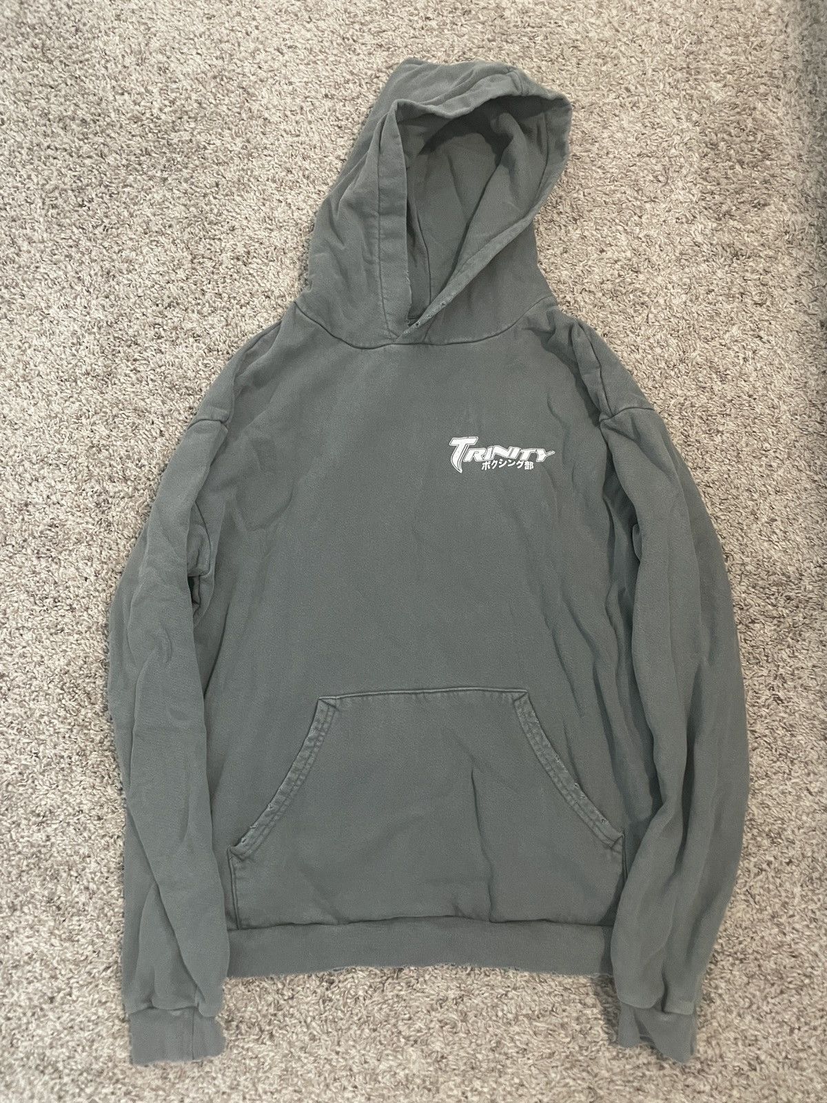 Trinity The Label Trinity Mike Tyson charcoal hoodie | Grailed