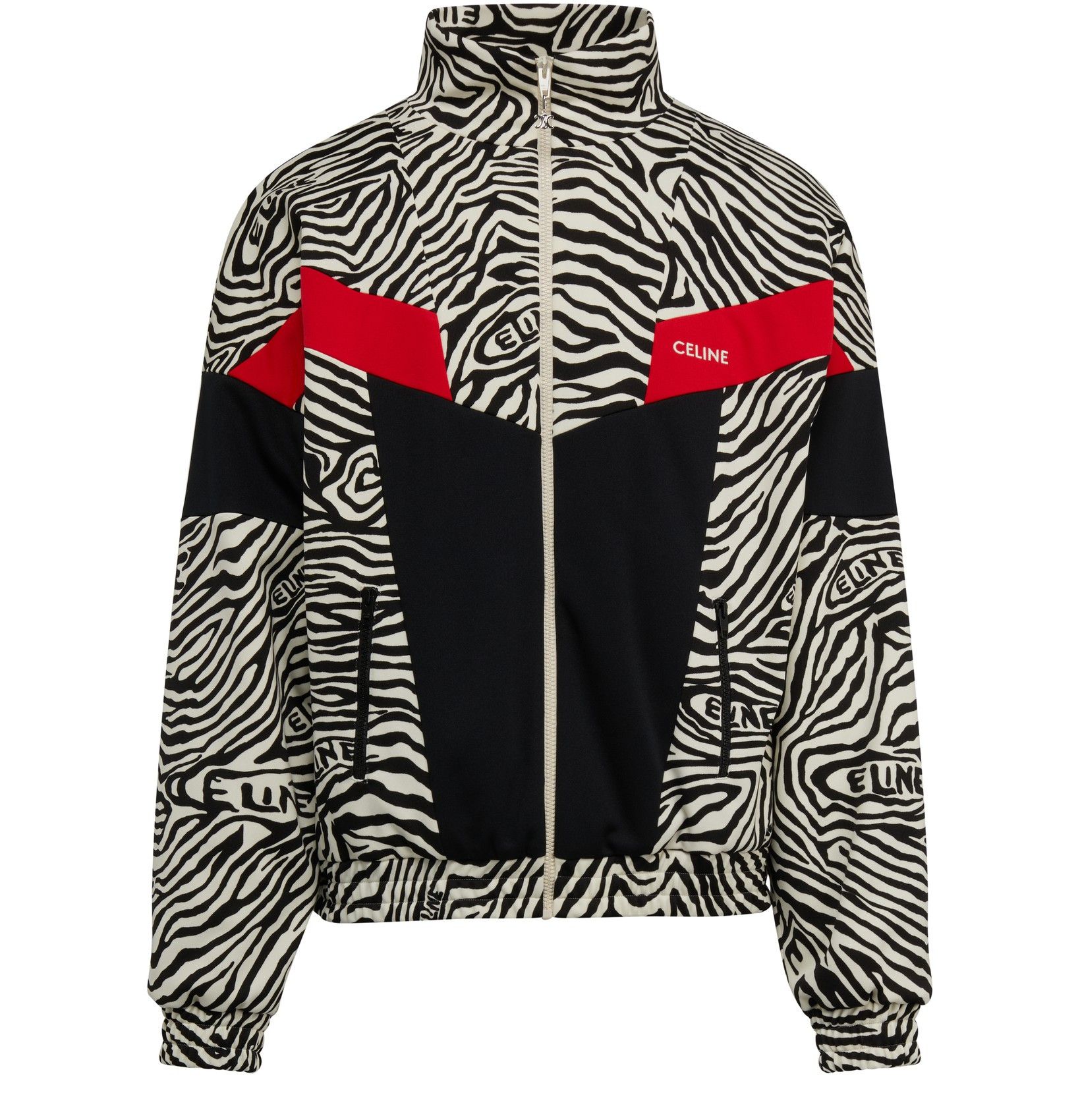 Celine o1w1db10324 Tracksuit Jacket in Black/White | Grailed