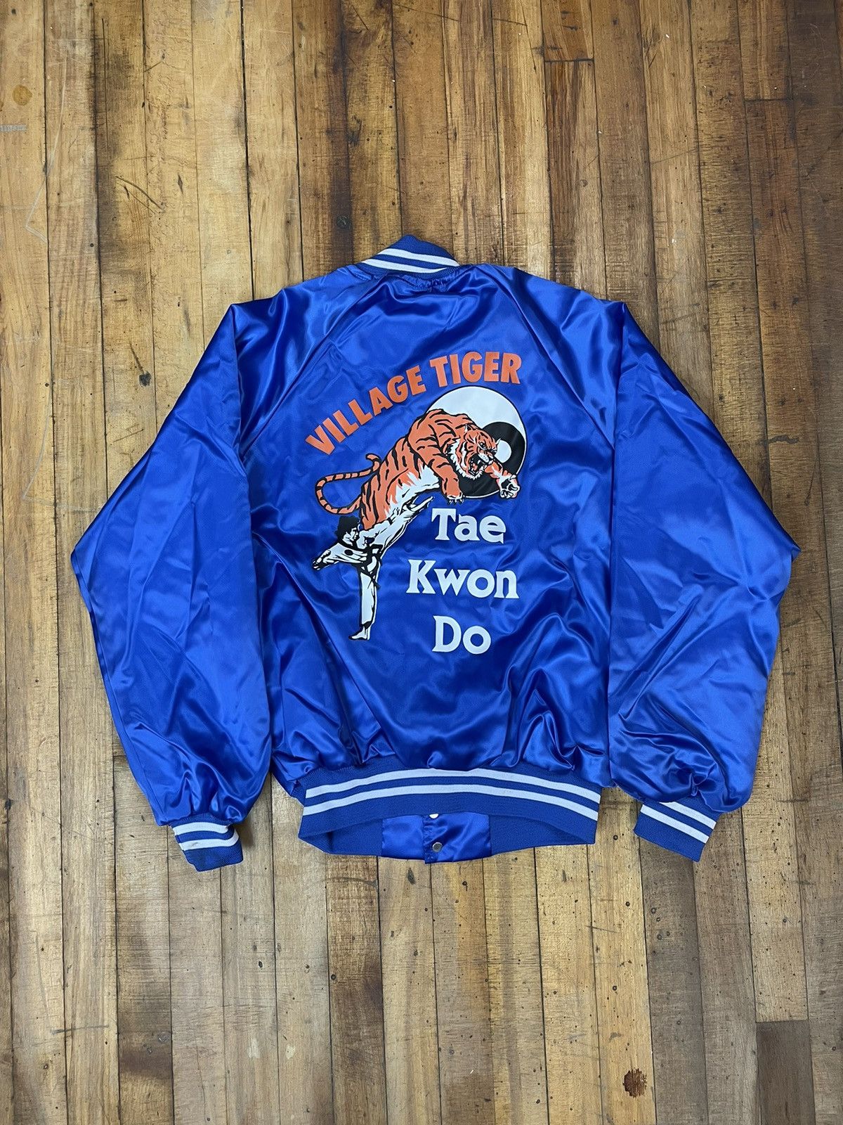 Made In Usa × Vintage VTG 1980’s/1990’s Village Tiger Tae Kwon Do Satin ...