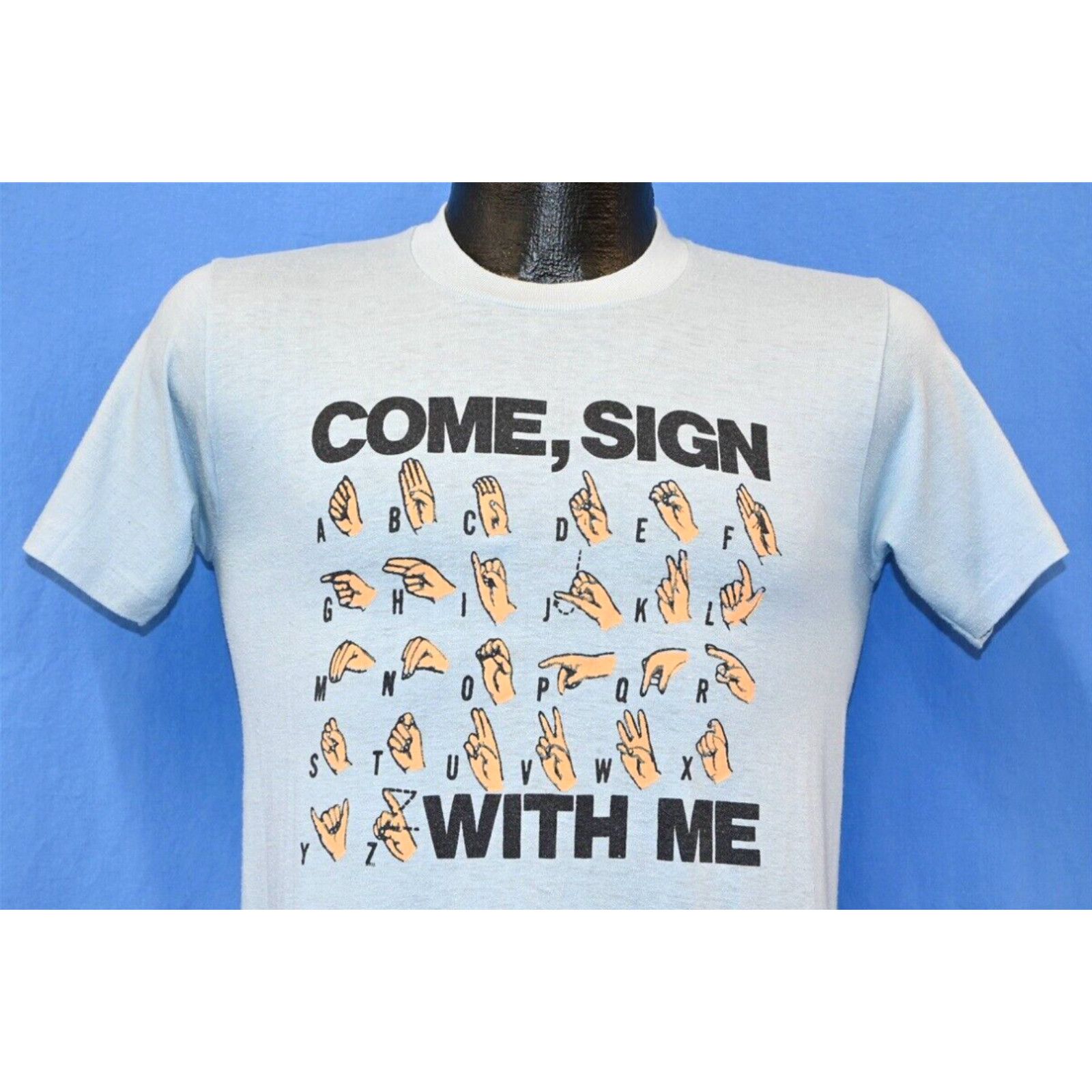 Vintage vintage 80s COME SIGN WITH ME AMERICAN SIGN LANGUAGE ASL ...