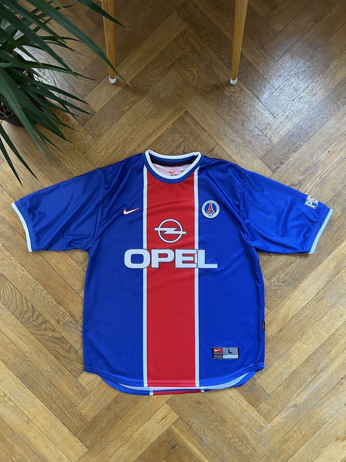 Nike × Soccer Jersey × Vintage Nike vintage t shirt opel PSG | Grailed
