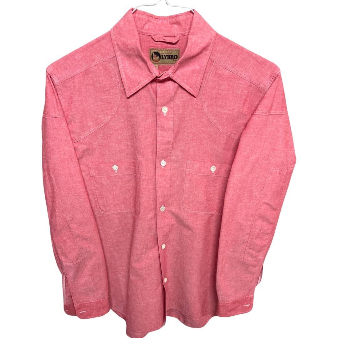 Nigel Cabourn Nigel Cabourn LYBRO Button Up Work Shirt. Light Red | Grailed