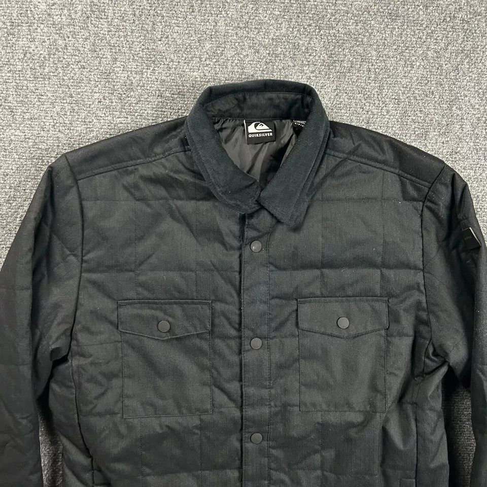 Quiksilver Quicksilver Jacket Mens Small Quilted Snap Double Pockets ...