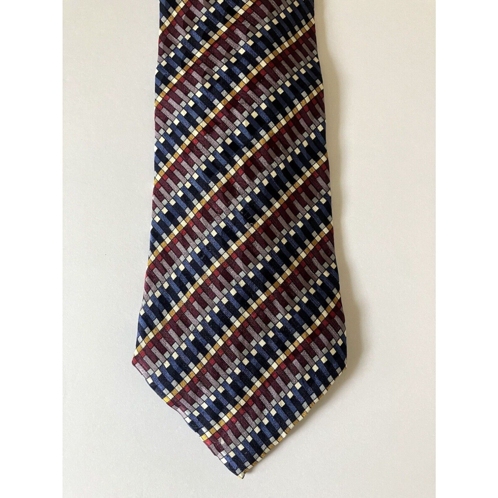 Joe Boxer Joe Boxer Men's Necktie Tie Silk Satin Multicolor Stitch ...
