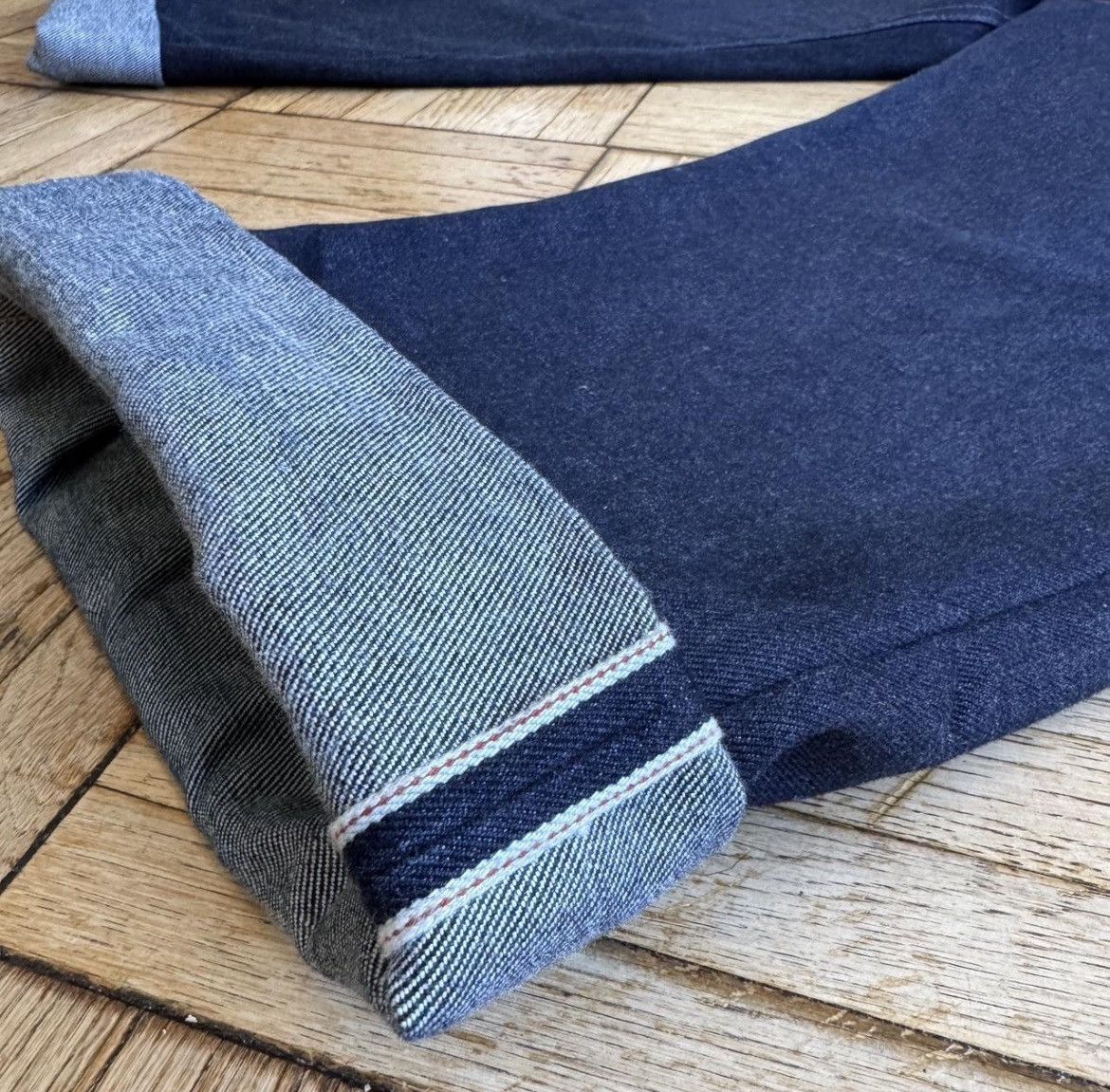 Naked & Famous The Hidden Rivet selvedge denim | Grailed