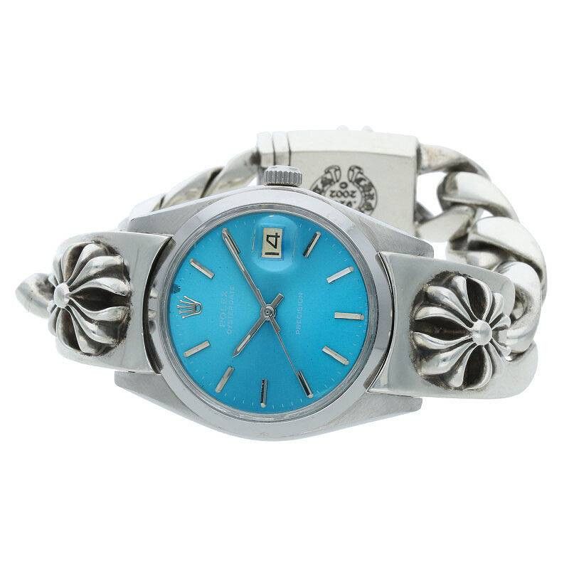 Chrome Hearts Chrome Hearts x Rolex Oyster Date Classic Link Wristwatch ...
